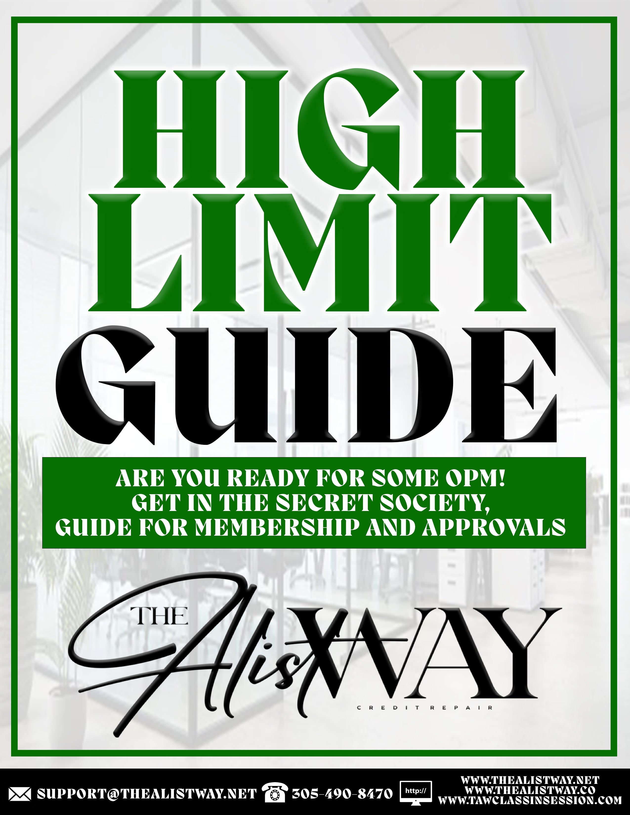 HIGH LIMIT APPROVAL GUIDE – The Alist Way